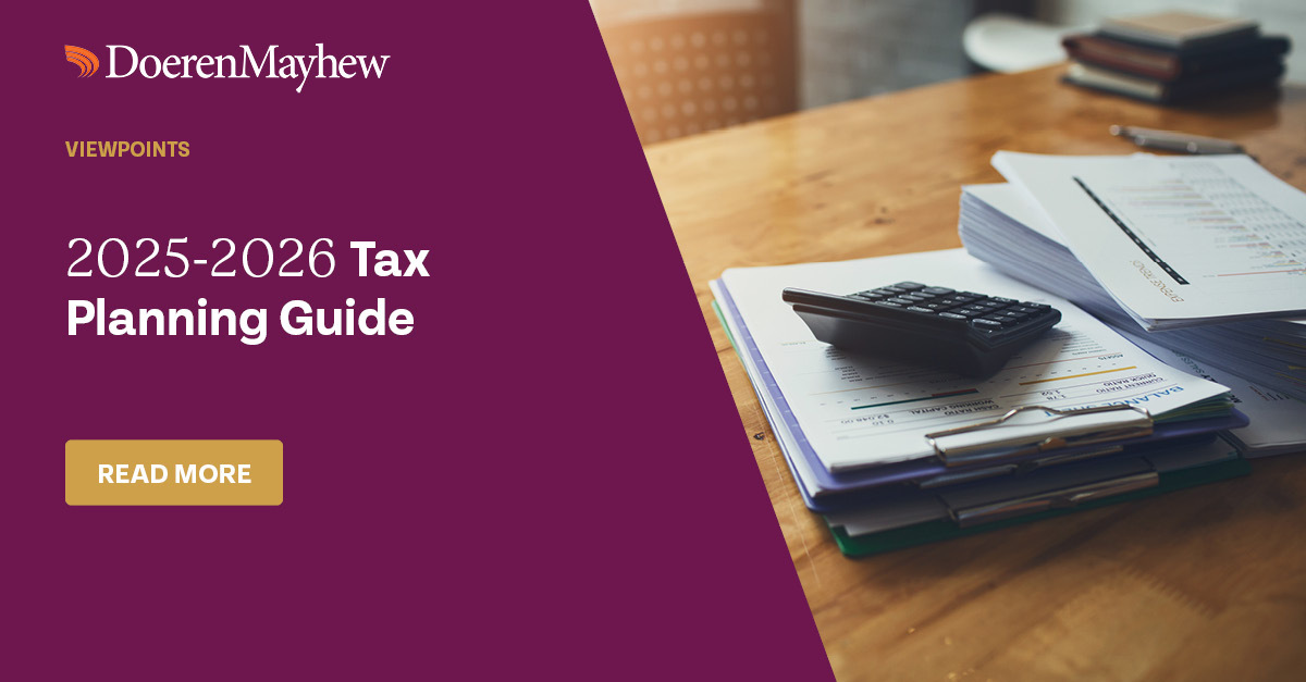 2025-2026 Tax Planning Guide | Doeren Mayhew