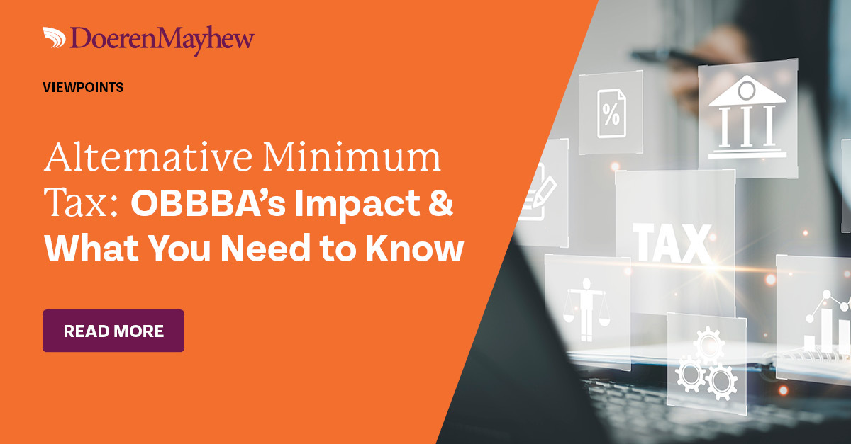 Alternative Minimum Tax: OBBBA’s Impact & What You… | Doeren Mayhew