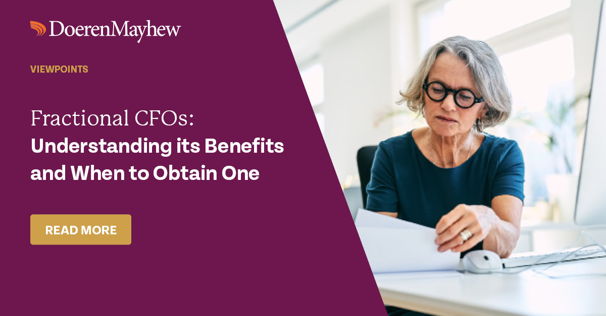 Fractional CFOs: Understanding its Benefits and When… | Doeren Mayhew