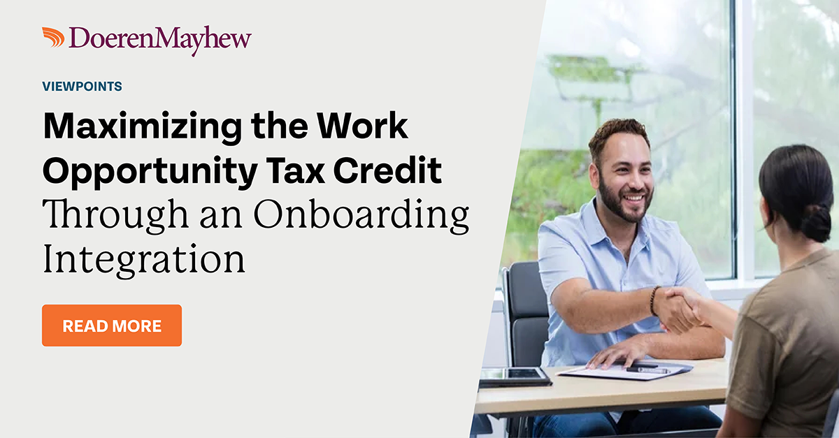 Leveraging Your Payroll System to Maximize the Work… | Doeren Mayhew