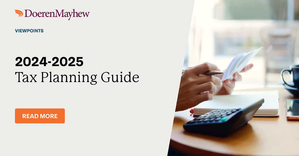 2024-2025 Tax Planning Guide | Doeren Mayhew