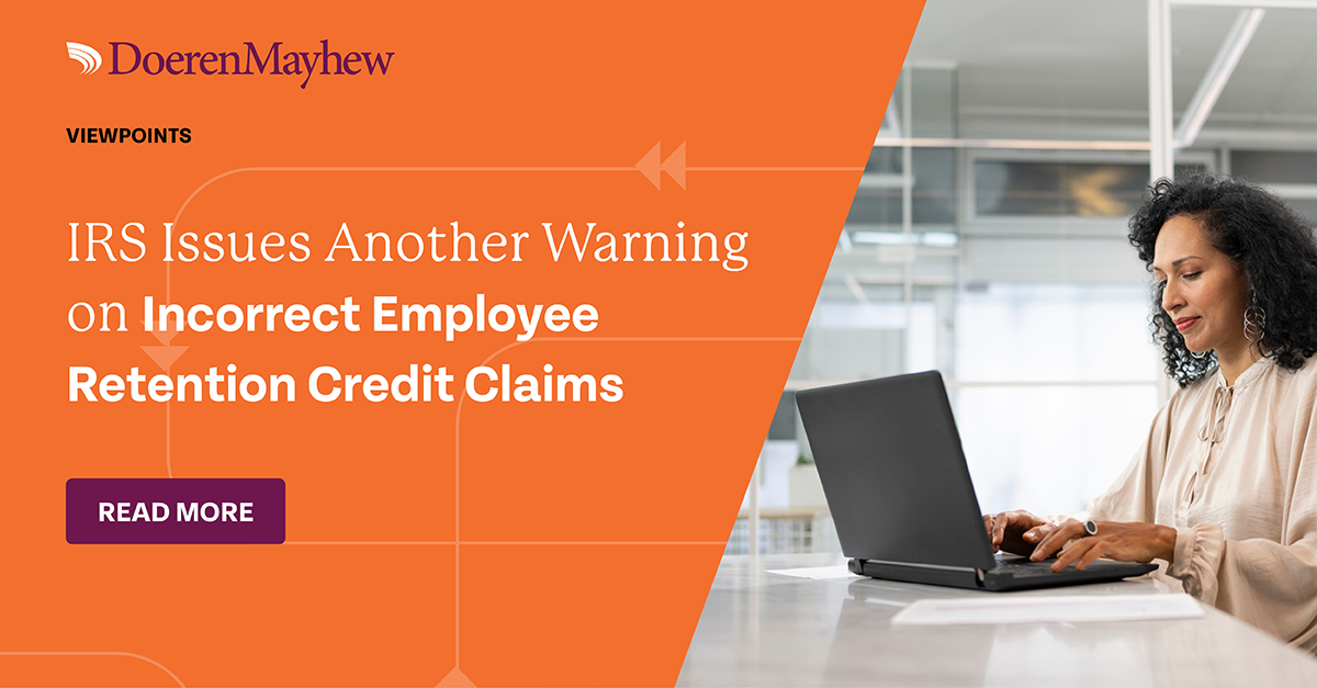 IRS Issues Another Warning on Incorrect Employee… | Doeren Mayhew