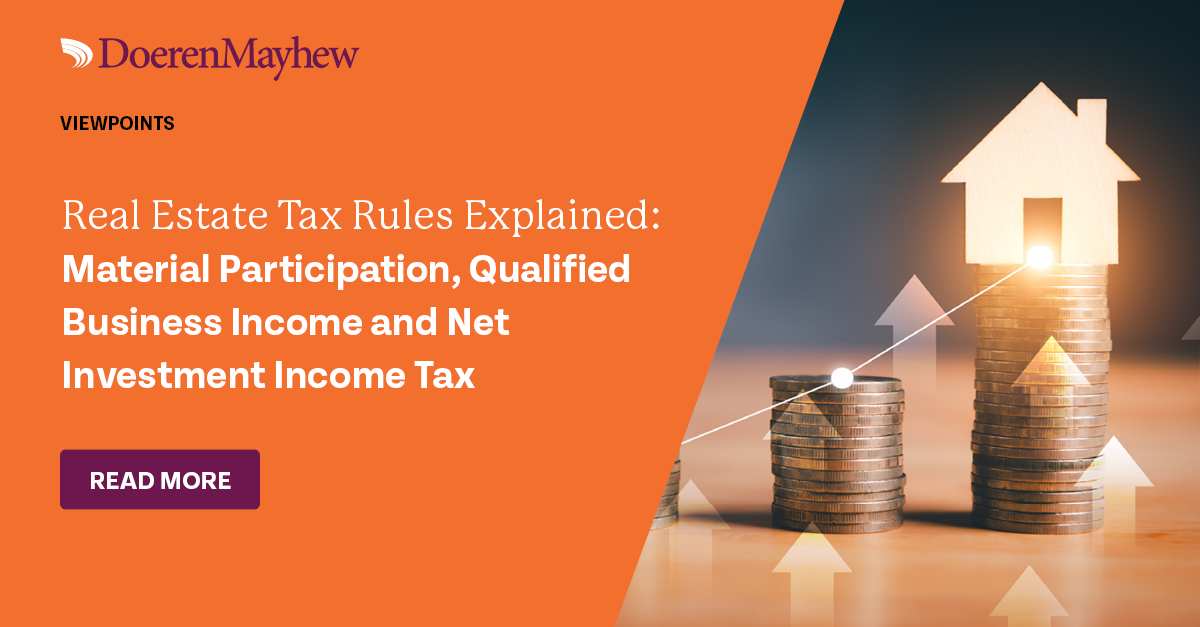 Real Estate Tax Rules Explained: Material… | Doeren Mayhew